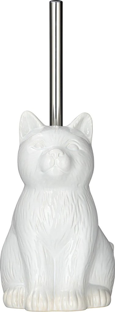 Toaletní kartáč CAT, barva bílá, Wenko