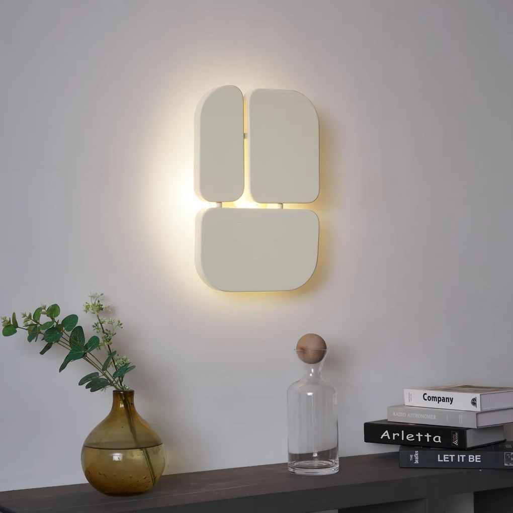 Designová nástěnná lampa béžová 3-světla - Planes