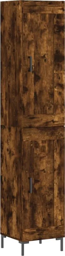 vidaXL Skříň highboard 34,5 x 34 x 180 cm kompozitní dřevo [3200454] Barva: Černá