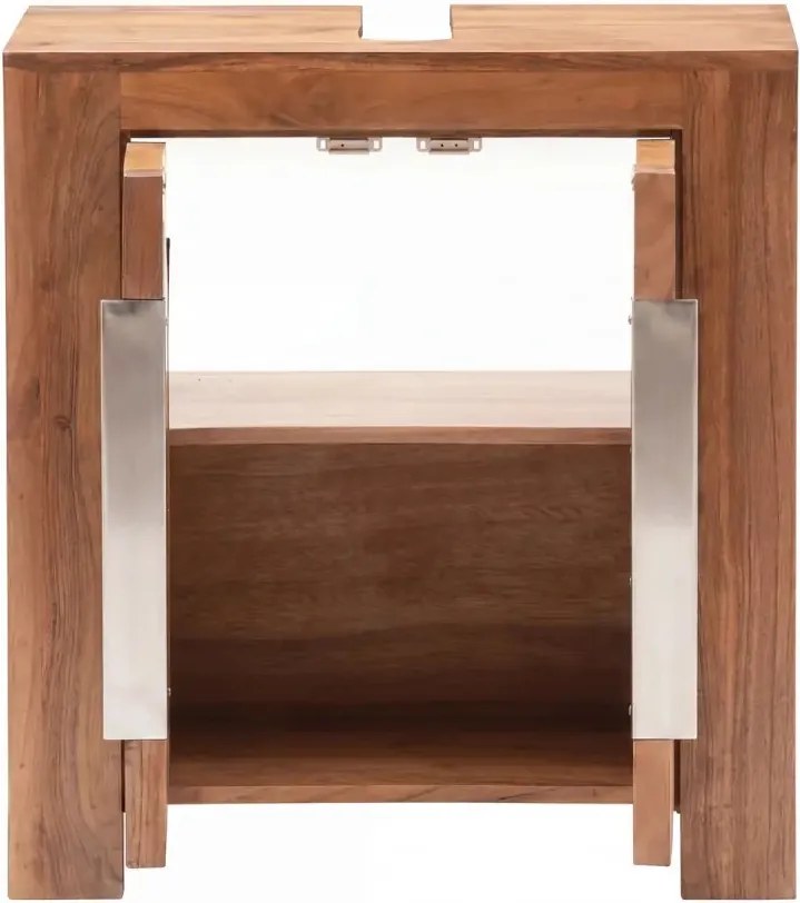 furniture-nabytek.cz - Skříňka pod umyvadlo Osvaro - Stříbrné kovové úchytky