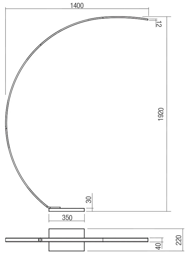 Smarter 01-3216 stojací LED lampa Carver, pískově bílá, 16W, 3000K, 192cm