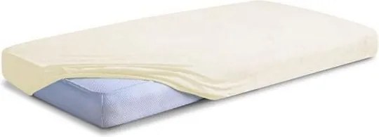 Prostěradlo do postýlky babymatex prostěradlo froté 70x140 cm krémové
