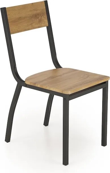 Jídelní set Halmar MILTON přírodní-černý
