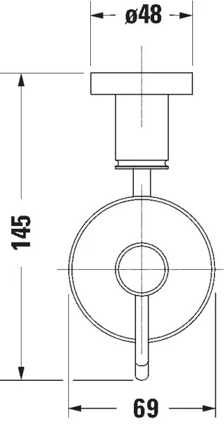 Duravit 99161000 -Nástěnný dávkovač mýdla D-CODE 390 ml mléčné sklo/lesklý chrom