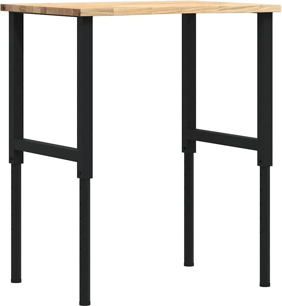 Pracovní stůl 80 x 60 x (71,5–98) cm masivní dubové dřevo 3309694