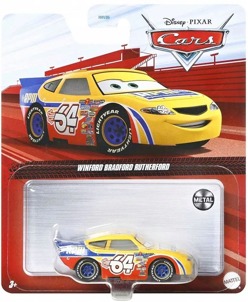 Mattel cars 3 autíčko winford bradford rutherford, gcc60
