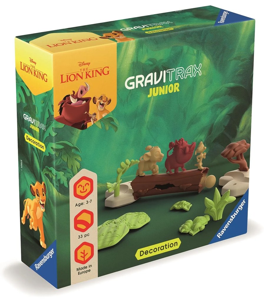 Stavebnice ravensburger 238620 gravitrax junior disney: lví král