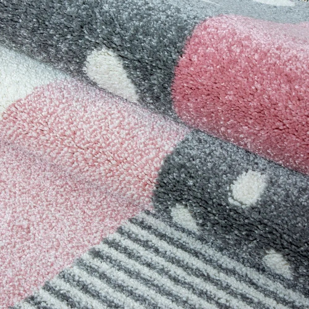Růžovo-šedý dětský koberec 140x200 cm Kids – Ayyildiz Carpets