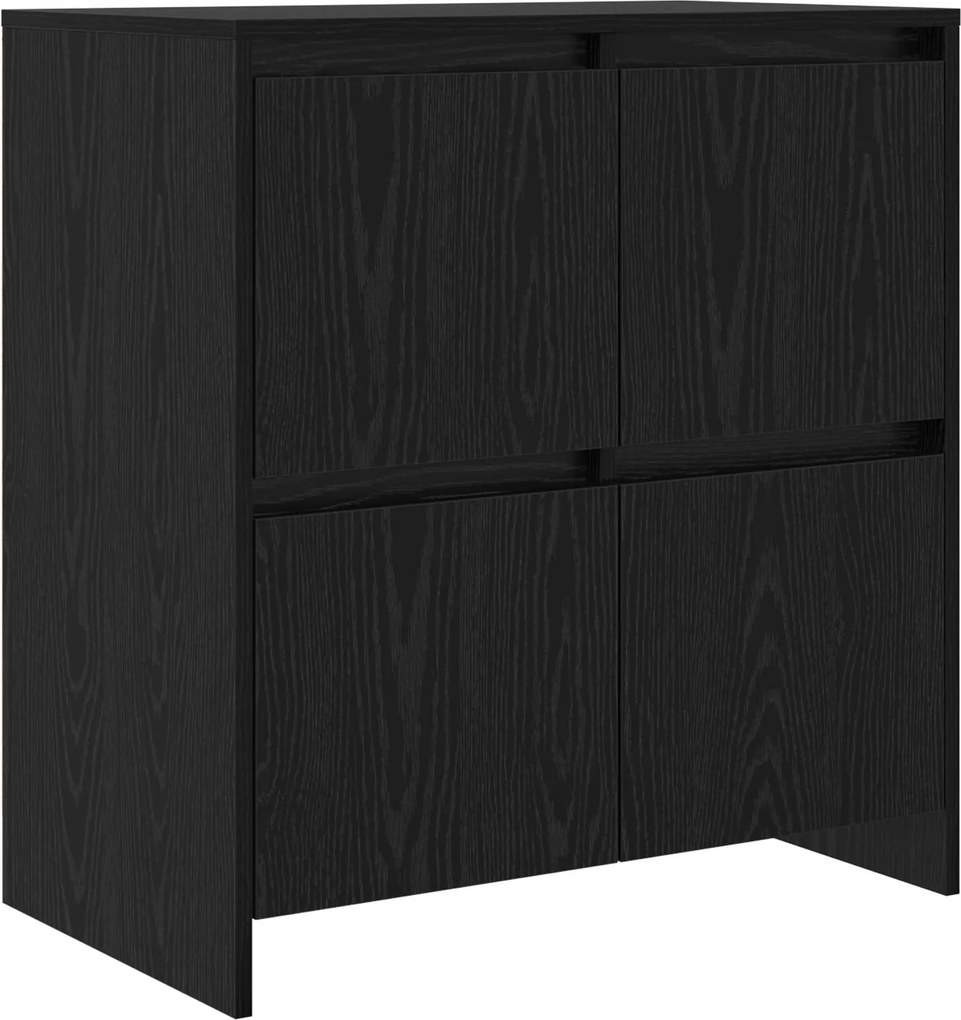 Servírovací skříň 2 ks Černý dub 70 x 41 x 75 cm 3393301
