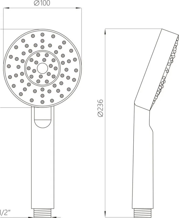 Mereo Mereo, Ruční sprcha jednopolohová, CB475F