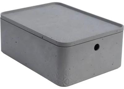 CURVER Úložný box beton M s víkem