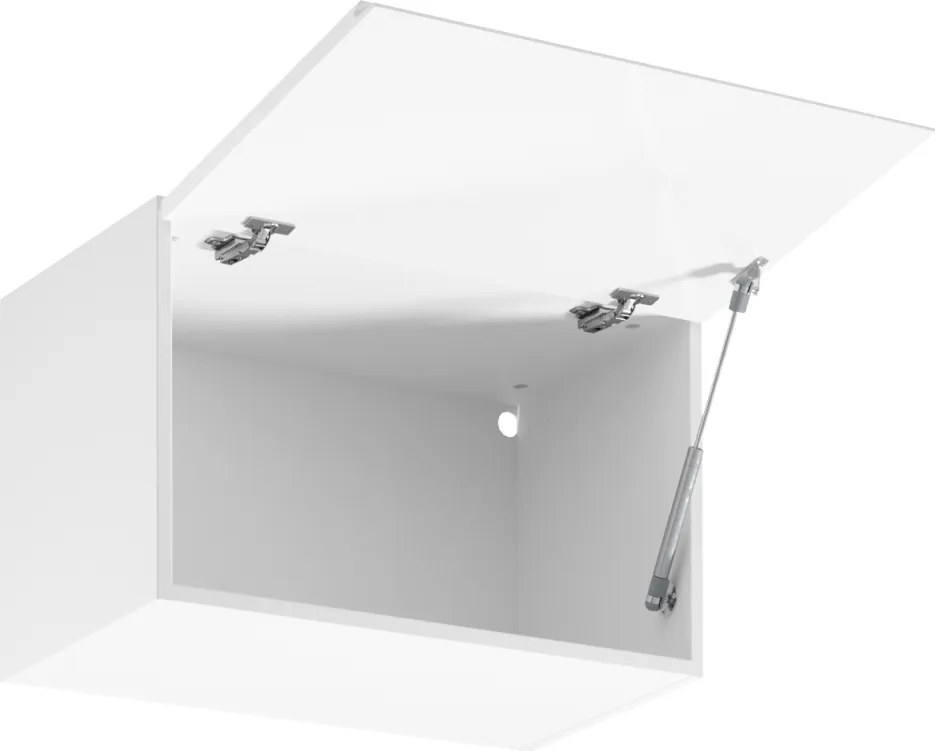 Horní skříňka, bílá / bílý extra vysoký lesk, AURORA G60KN