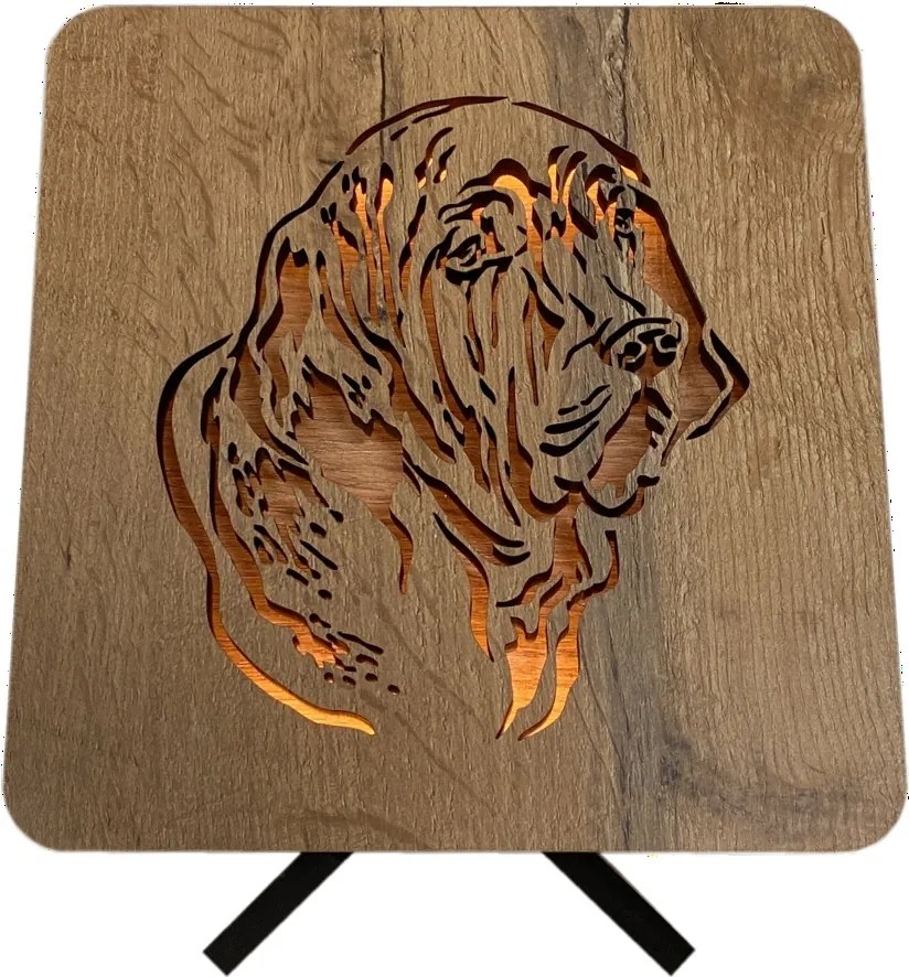 Li-Go "Baset" lampa 19x19 cm provedení povrchu: dub