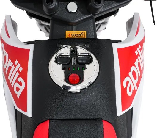 Elektrická motorka Aprilia RX bílá
