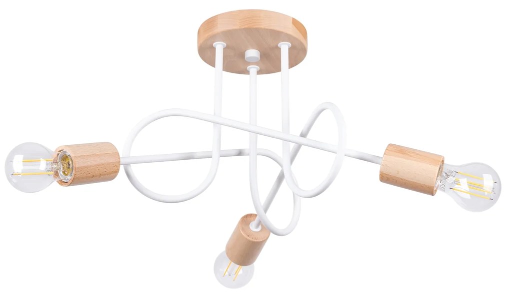 Sollux Lighting Lustr EMBER 3 bílý