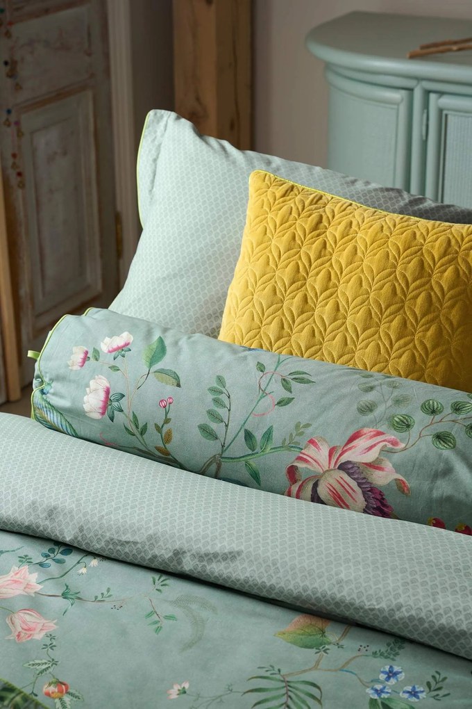 Pip Studio dekorační polštář Everbloom 22 x 70 cm - zelený (Podlouhlý dekorativní polštář do ložnice )