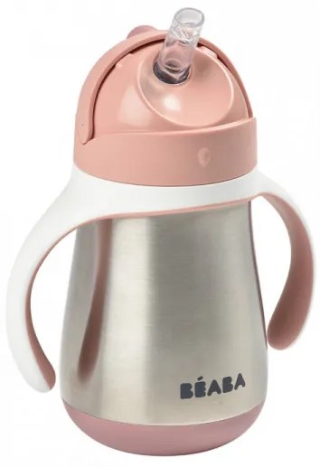 Beaba Hrnek termoizolační s brčkem nerez 250 ml Pink