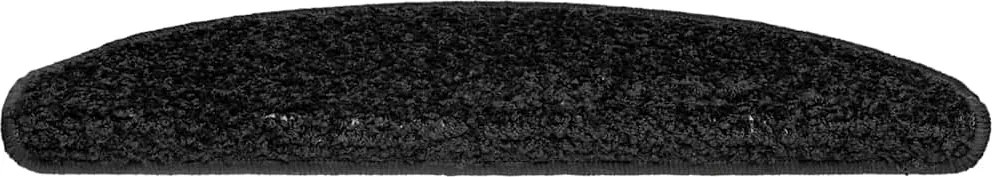 Schodové rohože 30 ks 65 x 21 x 4 cm černé, půlkulaté, velké 3365813