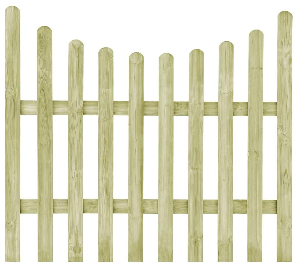 45167 vidaXL Zahradní brána impregnovaná borovice 170 x 150 cm