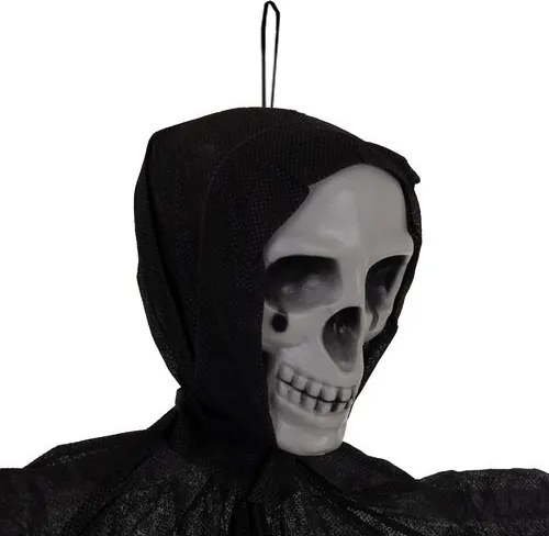 Dekorace Halloween visící kostra Ruhhy 26125, černá