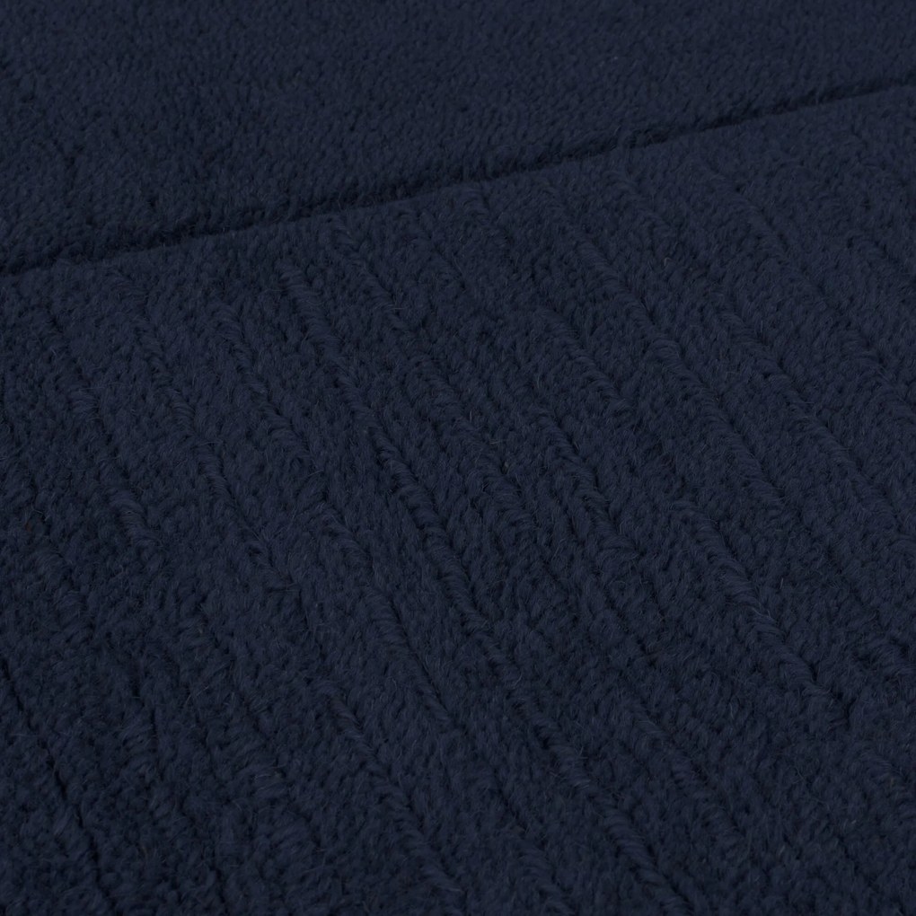 Flair Rugs, Kusový ručně tkaný koberec Tuscany Textured Wool Border Blue, 200x290, modrá, ložnice
