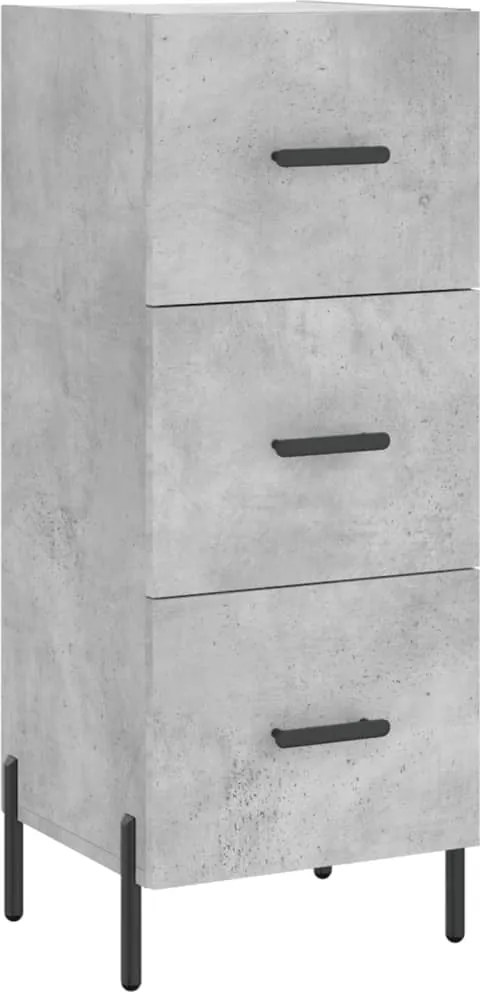 Skříň highboard betonově šedá 34,5x34x180 cm kompozitní dřevo 3199245