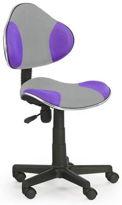 Dětská židle Flash Q-G2 šedo-fialová