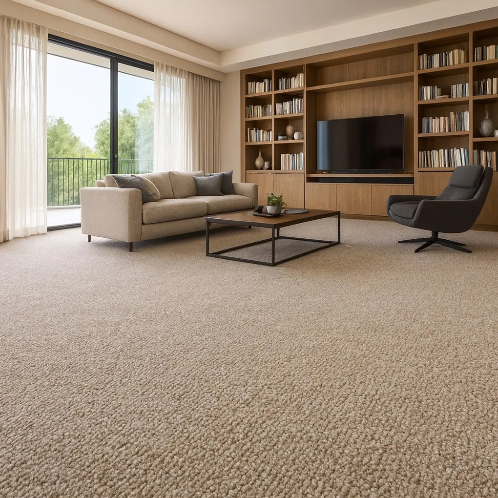 Avanti, Metrážový koberec Alfawool 40 šedý, na míru, šíře 4m,5m, šedá, ab (mřížka), ložnice