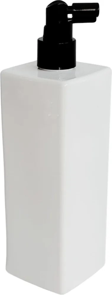 Dávkovač na mýdlo 500 ml bílý s černým sprejem LUNA