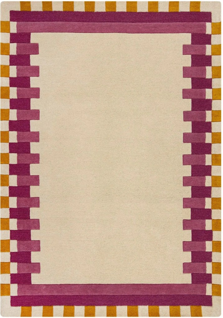 XXXLutz VLNĚNÝ KOBEREC, 120/170 cm žlutá, růžová Flair Rugs - Online Only koberce & rohožky - 003165041101