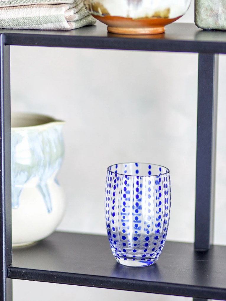 BLOOMINGVILLE Set 4 sklenic BRINLEY modrá 350 ml 82072202