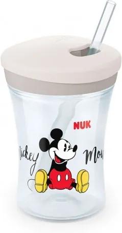 NUK Nekapající hrneček NUK Action Cup se slámkou, 230 ml - Mickey