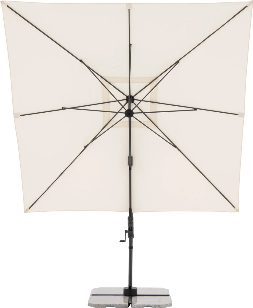 DERBY DX 280 x 280 cm – zahradní slunečník s boční nohou - Zboží s drobnou vadou (S332)
