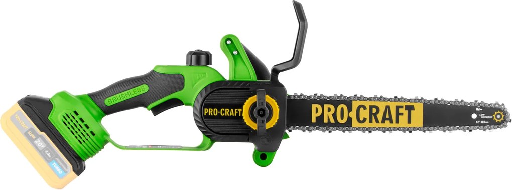 Procraft PKA33 20V - akumulátorová řetězová pila (bez akumulátoru a nabíječky)