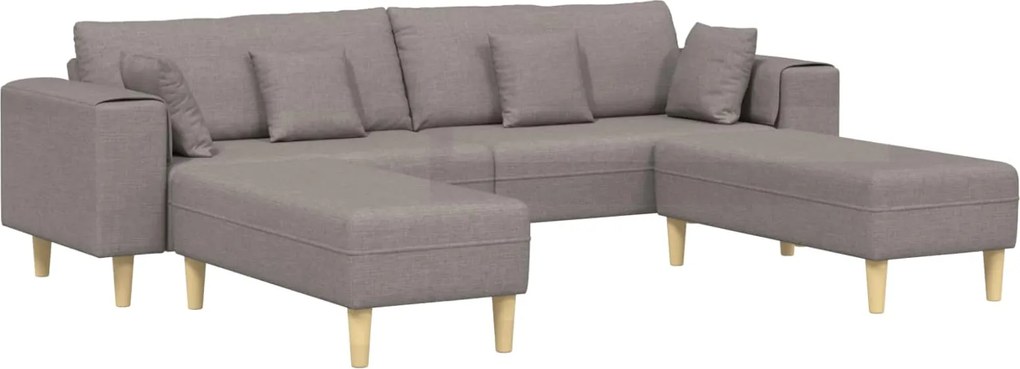 Pohovka 3 ks Taupe textil 3335167