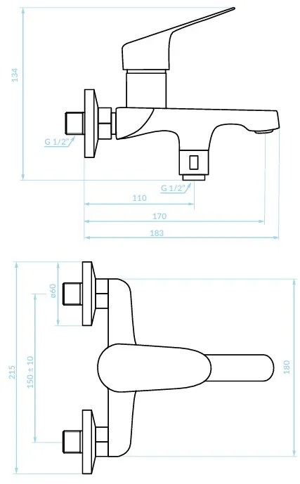 Kuchinox SAGRA, vanová baterie, černá matná, LAV-BQR_710D