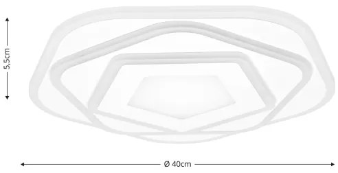 Brilagi - LED Stmívatelné stropní svítidlo MODERN LED/64W/230V 3000-6000K + DO