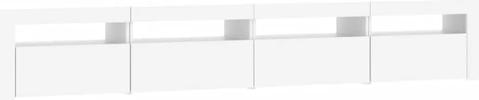 TV skříňka s LED osvětlením bílá 240x35x40 cm 3152762