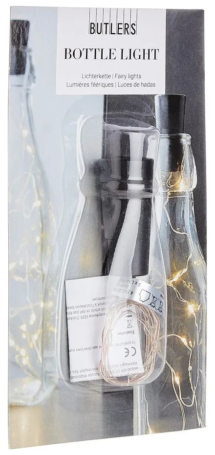 BOTTLE LIGHT LED Zátka na láhev světlo teplé - bílá
