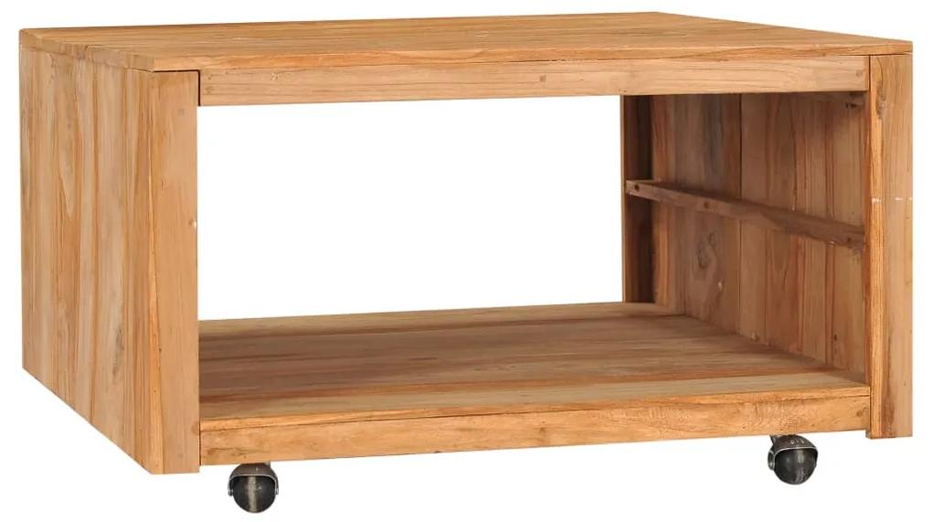 Konferenční stolek 80 x 80 x 40 cm masivní teakové dřevo,  288896