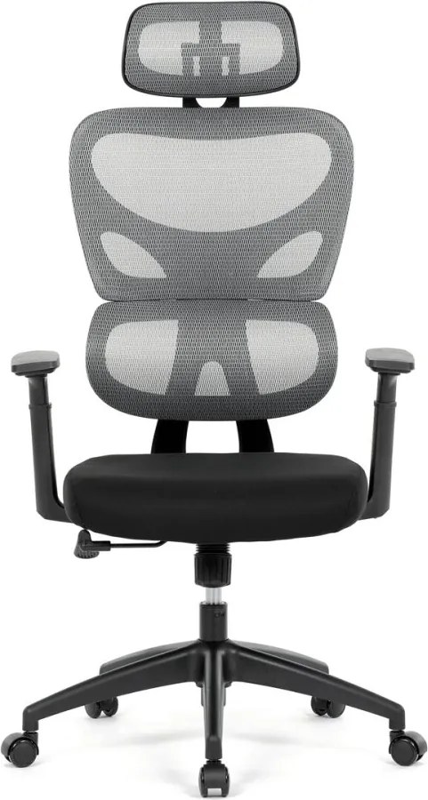 Kancelářská židle KA-K2080 GREY, houpací mechanismus, šedá (69 x 62) cm