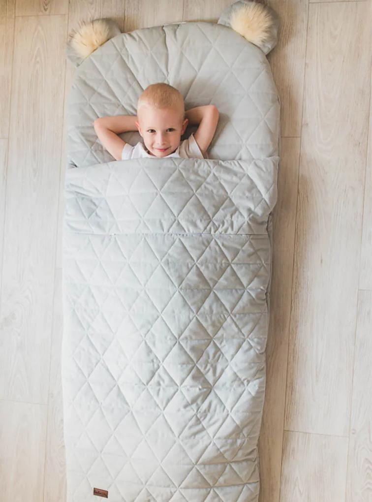 Kinder Hop Spací pytel s oušky pro kojence i starší děti DREAM CATCHER světle šedý Zvolte rozměr: 120x60 cm