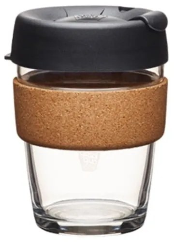 Cestovní hrnek s víčkem KeepCup Brew Cork Edition Black, 340 ml