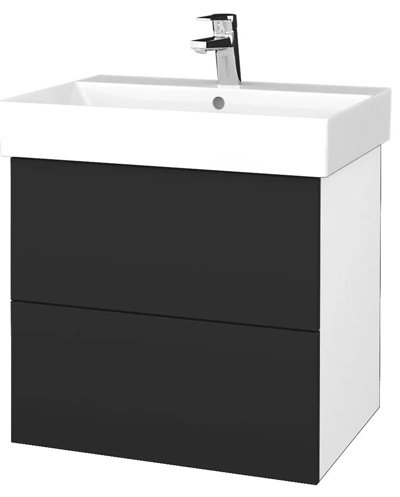 Dřevojas Koupelnová skříň VARIANTE SZZ2 60 Varianta: N01 Bílá lesk / IND Individual
