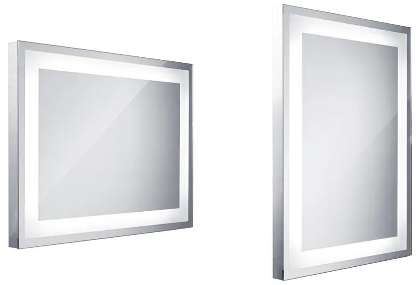 Nimco zrcadlo LED 600 x 800 Model 6000 hliníkový rám ZP 6001
