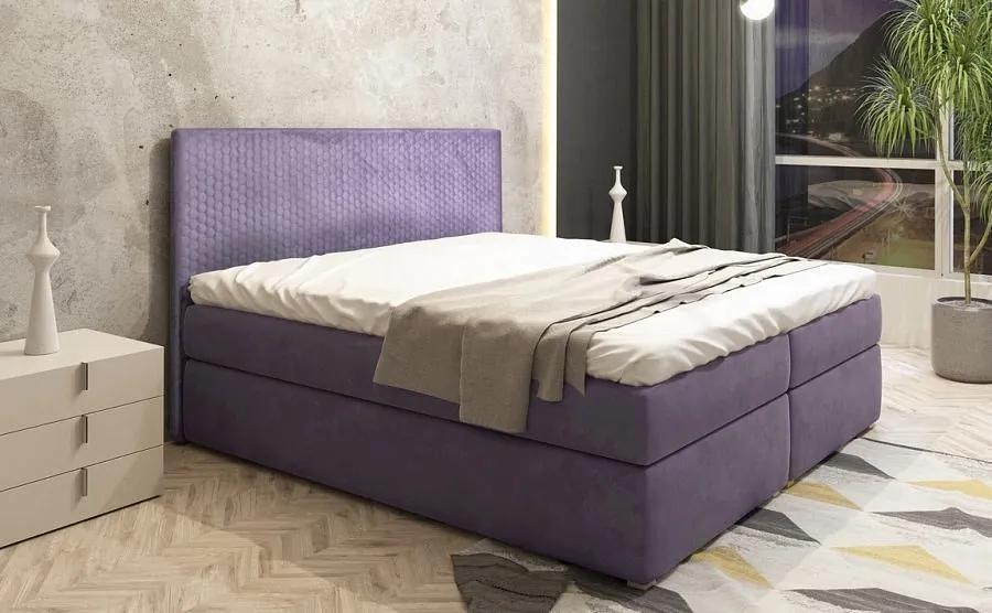 Casarredo - Komfort nábytek Čalouněná postel LUNAR 180x200, s úložným prostorem, výběr látek | potah: monolith 77