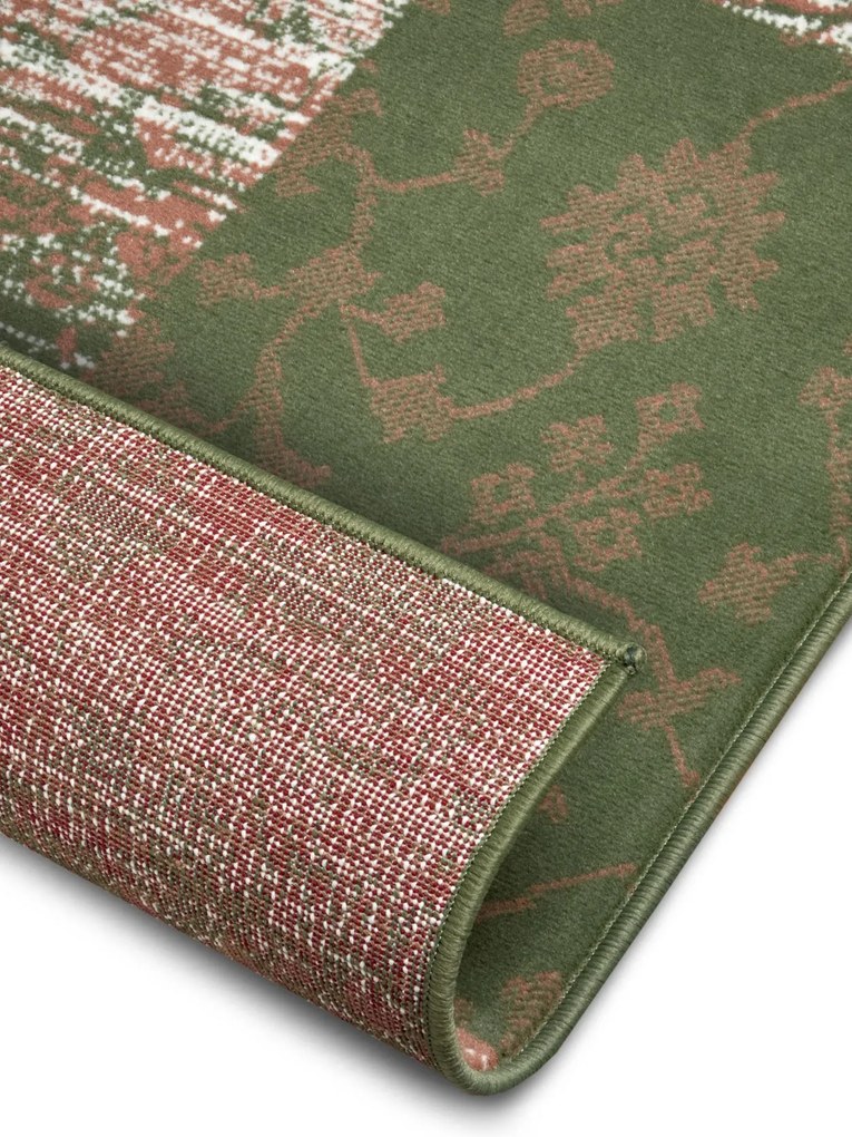 Hanse Home, Kusový koberec Gloria 105521 Green Creme, 80x150, zelená, chodba / předsíň