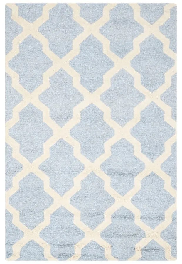 Vlněný koberec Ava Baby Blue, 121x182 cm