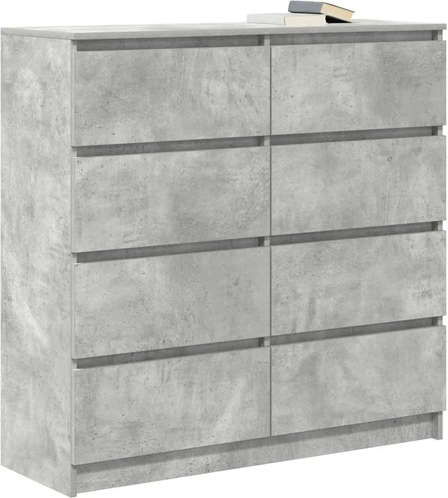Příborník betonově šedý 100x35x99 cm kompozitní dřevo 3328492