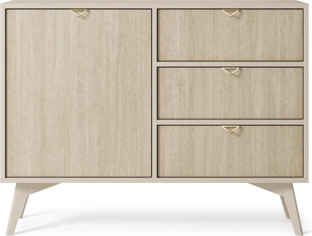 PSK Komoda NATURAL, Písková/Scandi 106 cm
